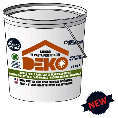 Stucco pasta deko kg 5 in secchio - De Rosa Srl
