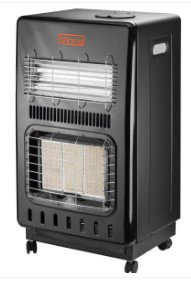 Stufa gpl elettrica vinco con ruote s regol cd 71416 - De Rosa Srl