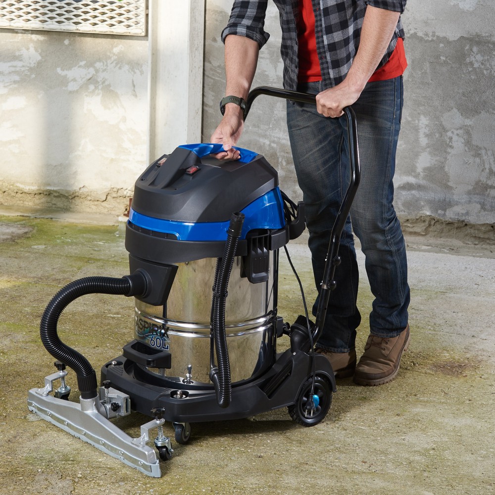 Aspiratore ribimex aspirix 60 lt inox 2000w - De Rosa Srl