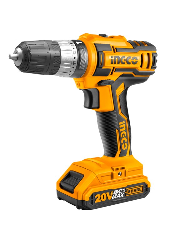 Avvitatore ingco 2 batt 20 volt 2ah 3 punte cidli200215 - De Rosa Srl