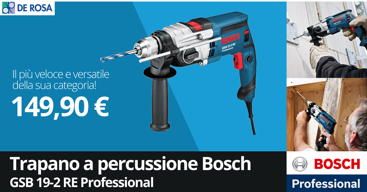 Trapano Bosch GSB 19-2 RE Professional - De Rosa Edilizia a Napoli e ...