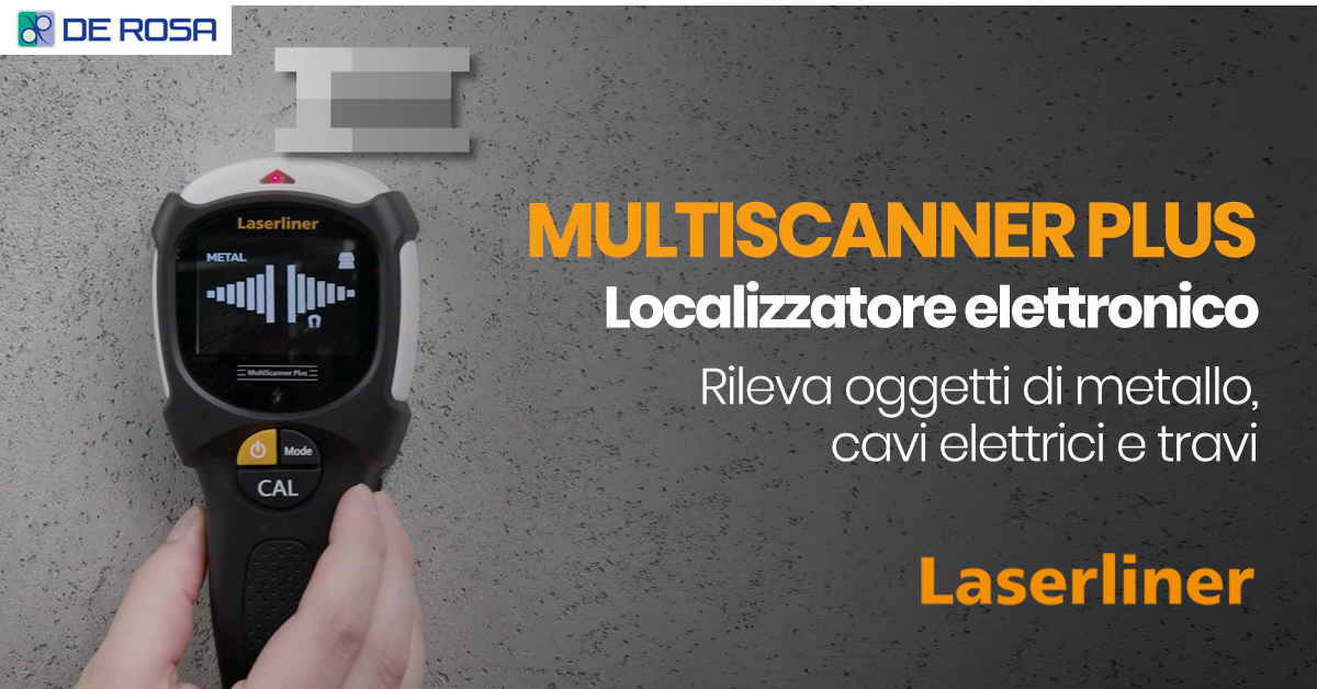 Multiscanner plus rilevatori metalli 080 967a - De Rosa Srl